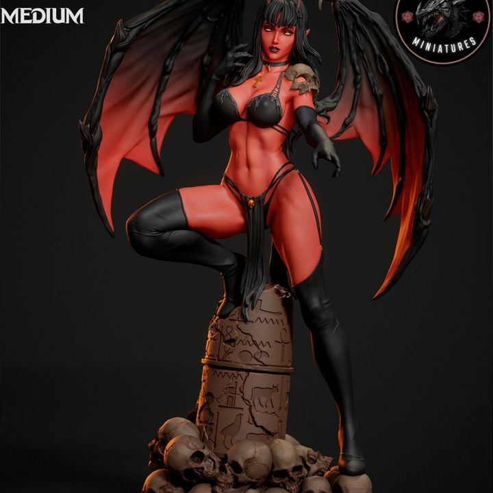 3D Printable Selene by Flame Forge Miniatures